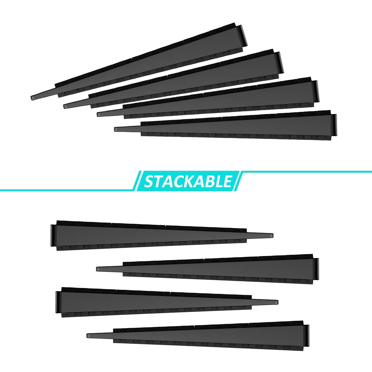 Plastic Shims for Leveling - 36 Piece Jar, Strong and Durable Table Wedges, DIY Levelers for Furniture, Table, Chair, Cabinet, Table Leg, Restaurant - Adjustable Multipurpose Furniture Levelers