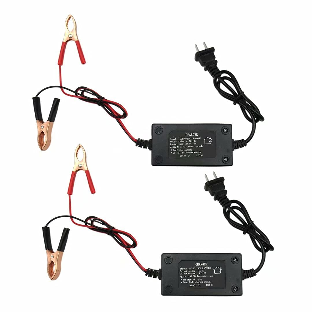 2pcs 12V Auto Car Battery Charger Tender Trickle Maintainer Boat Motorcycle