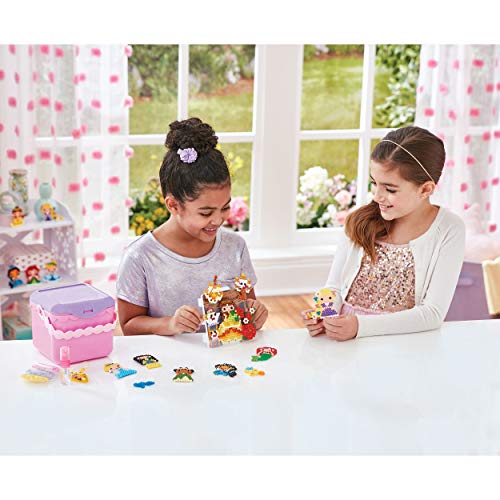 Aquabeads Disney Princess Creation Cube, Complete Arts & Crafts Bead Kit for Children - Over 2,500 Beads & Display Stand The Create Belle, Ariel, Tiana, Rapunzel and More