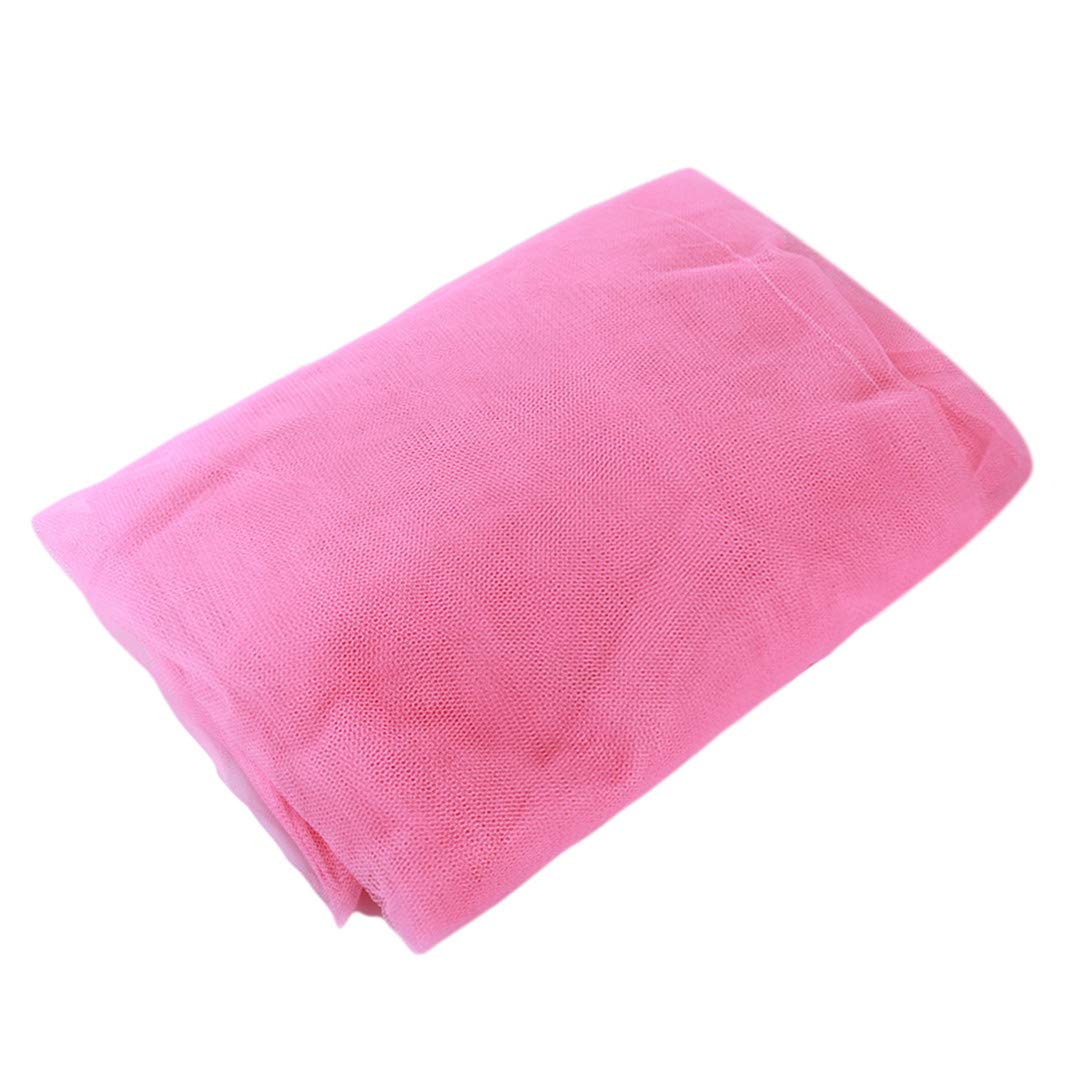 Winwinfly Mosquito Net 200 * 150 * 165cm Pink Mesh Mosquito Netting for Four-Poster Bed Rectangular Mosquito Net Protect Against Insects and Mosquitos
