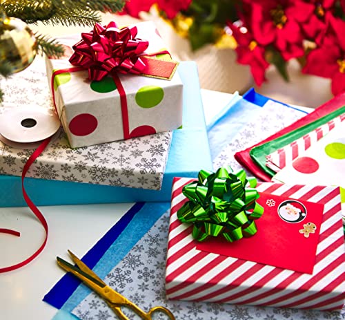 American Greetings 200 Sheet Bulk Winter Assortment Christmas Tissue Paper for Birthdays and All Occasions