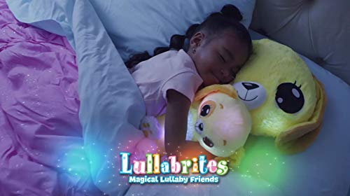 Lullabrites Monkey Pillow- Soothing Plush Animal that Lights Up with Many Colors and Sings Lullabies! A Night Light, and Friend All in One!