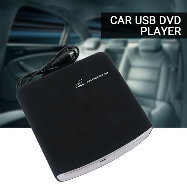 Car External Universal CD Player USB External Car Slot-Load CD Player Compatible with Android Navigation (Android Version 4.4 and Above)/PC/TV-Plug and Play