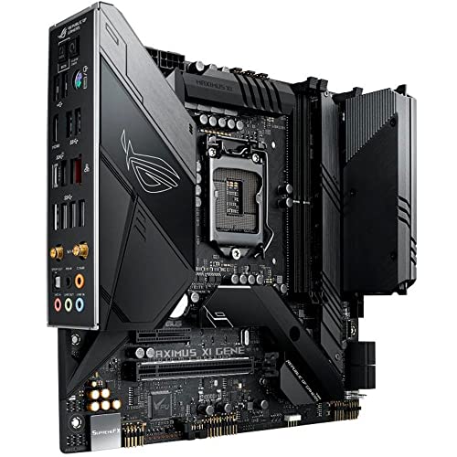 Asus ROG Maximus XI Gene Z390 Gaming Motherboard LGA1151 (Intel 8th and 9th Gen) mATX DDR4 HDMI M.2 USB 3.1 Gen2 Onboard 802.11AC WiFi