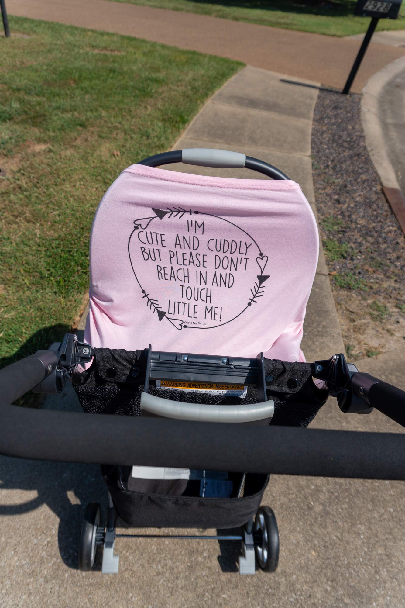 Three Little Tots - Car Seat 5 in 1 Cover - I'm Cute & Cuddly But Please Don't Touch Little Me