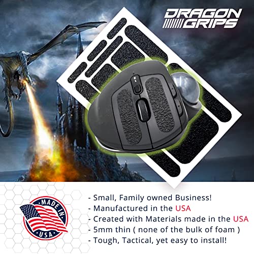 Dragon Grips Grip Tape Cell Phone Grip Stickers Mouse Grip Tape. Black 13 pc Multi-Purpose Set Rubberized Grip Stickers. Rubber Grip Adhesive Strips for Phone, Laptop, iPad, iPhone, Tablets & Gaming