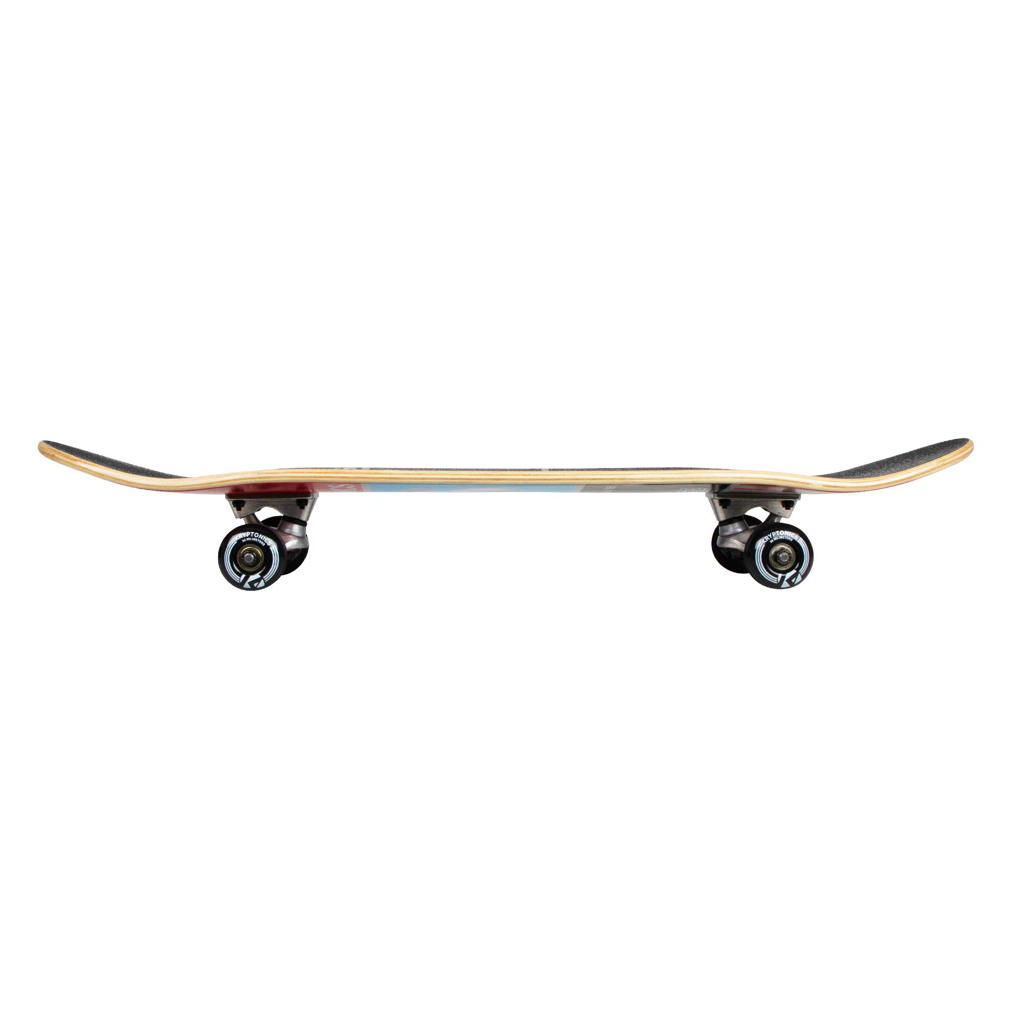 Kryptonics 31" Star Series VHS Skateboard β Retro Red/Blue Design, Durable Wood Deck, 54mm Smooth Wheels, Ideal for Youth & Intermediate Riders, Tricks & Cruising