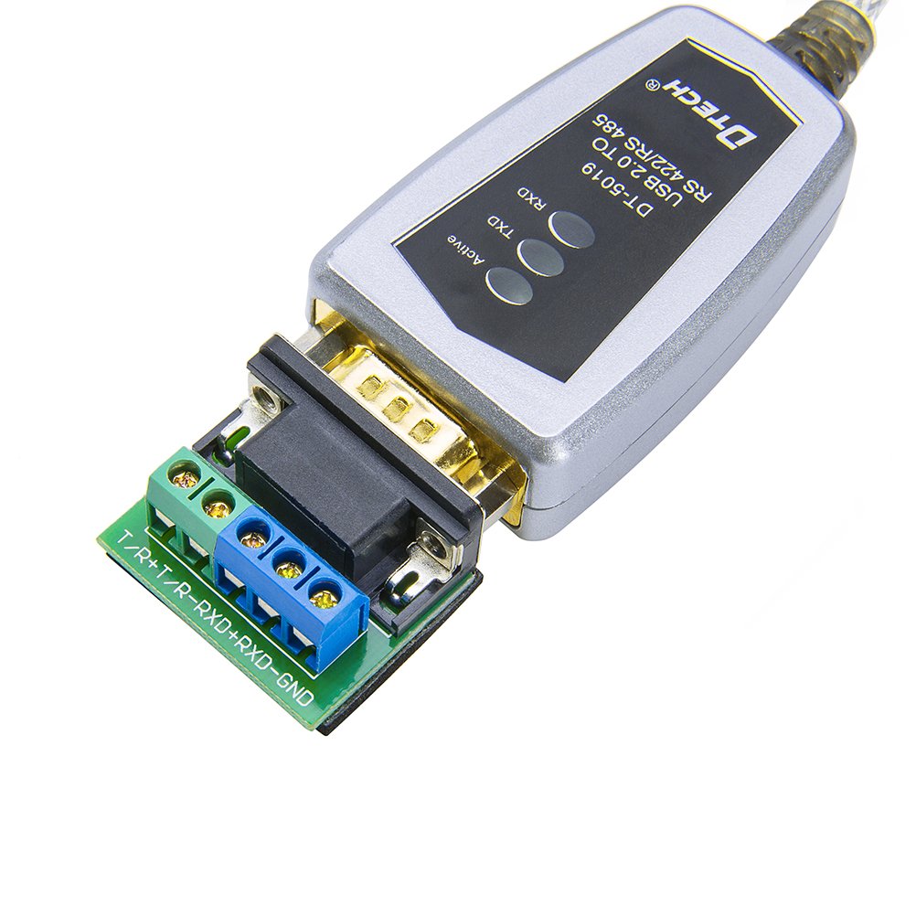 DTECH USB to RS422 RS485 Serial Port Converter Adapter Cable with FTDI Chip Supports Windows 11 10 8 7 XP Mac -1.5 Feet