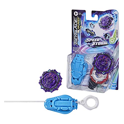 BEYBLADE Burst Surge Speedstorm Vex Lucius L6 Spinning Top Starter Pack – Defense Type Battling Game Top with Launcher, Toy for Kids