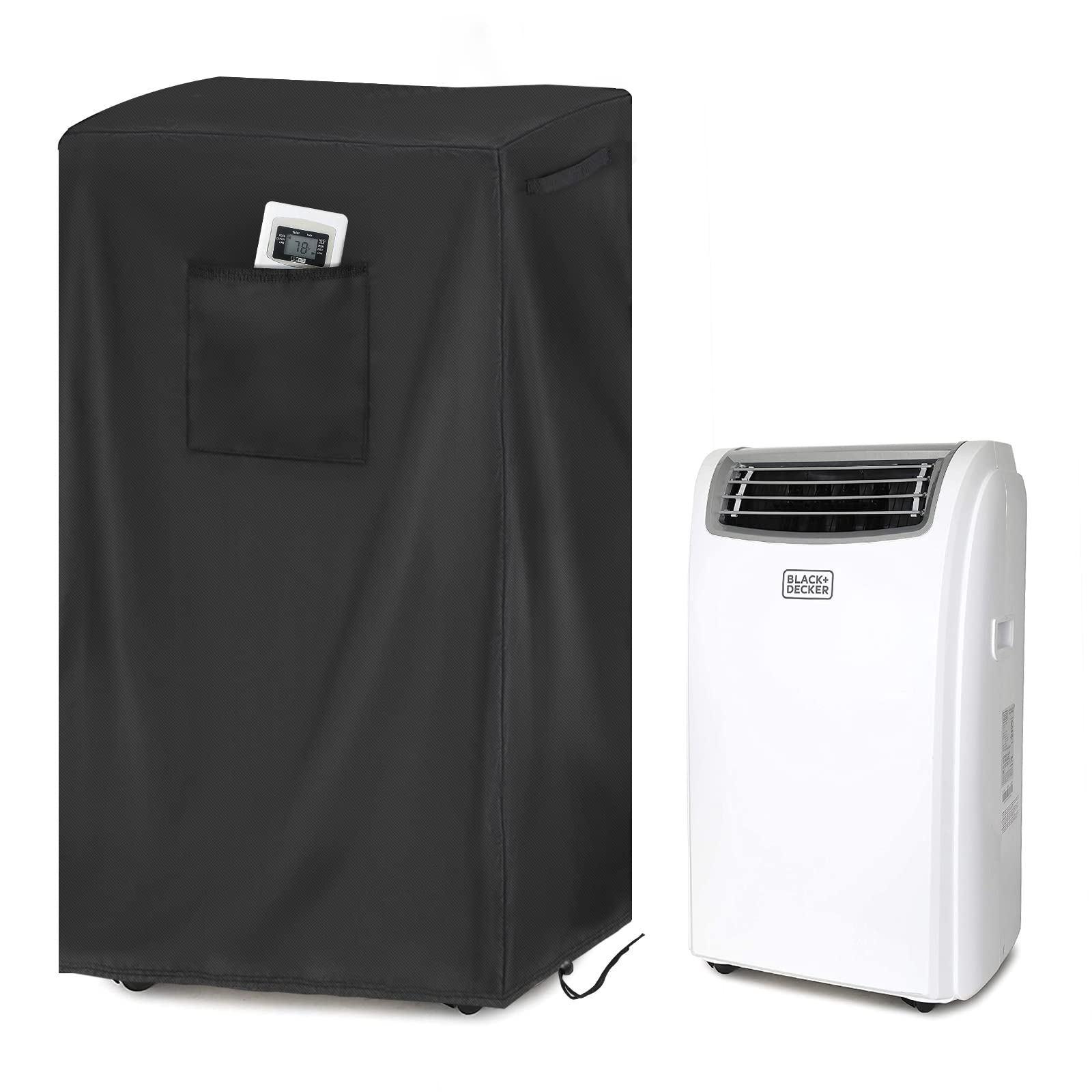 Portable Air Conditioner Cover for BLACK and DECKER,ZAFRO,Whynter,Midea,Waterproof AC Covers Indoor 420D Dust Cover Storage Bag - 21x18x32inch