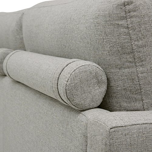 Amazon Brand β Rivet Cove Mid-Century Modern Tufted Apartment Sofa, 72"W, Light Grey