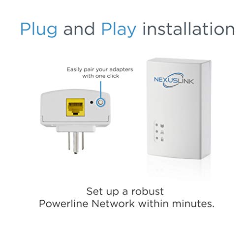 NexusLink G.hn Powerline Ethernet Adapter | Single Unit I 1200 Mbps | Gigabit Port, Power Saving, Home Network Expander with Stable Ethernet Connection | Single Device (GPL-1200) I Need 2 Units