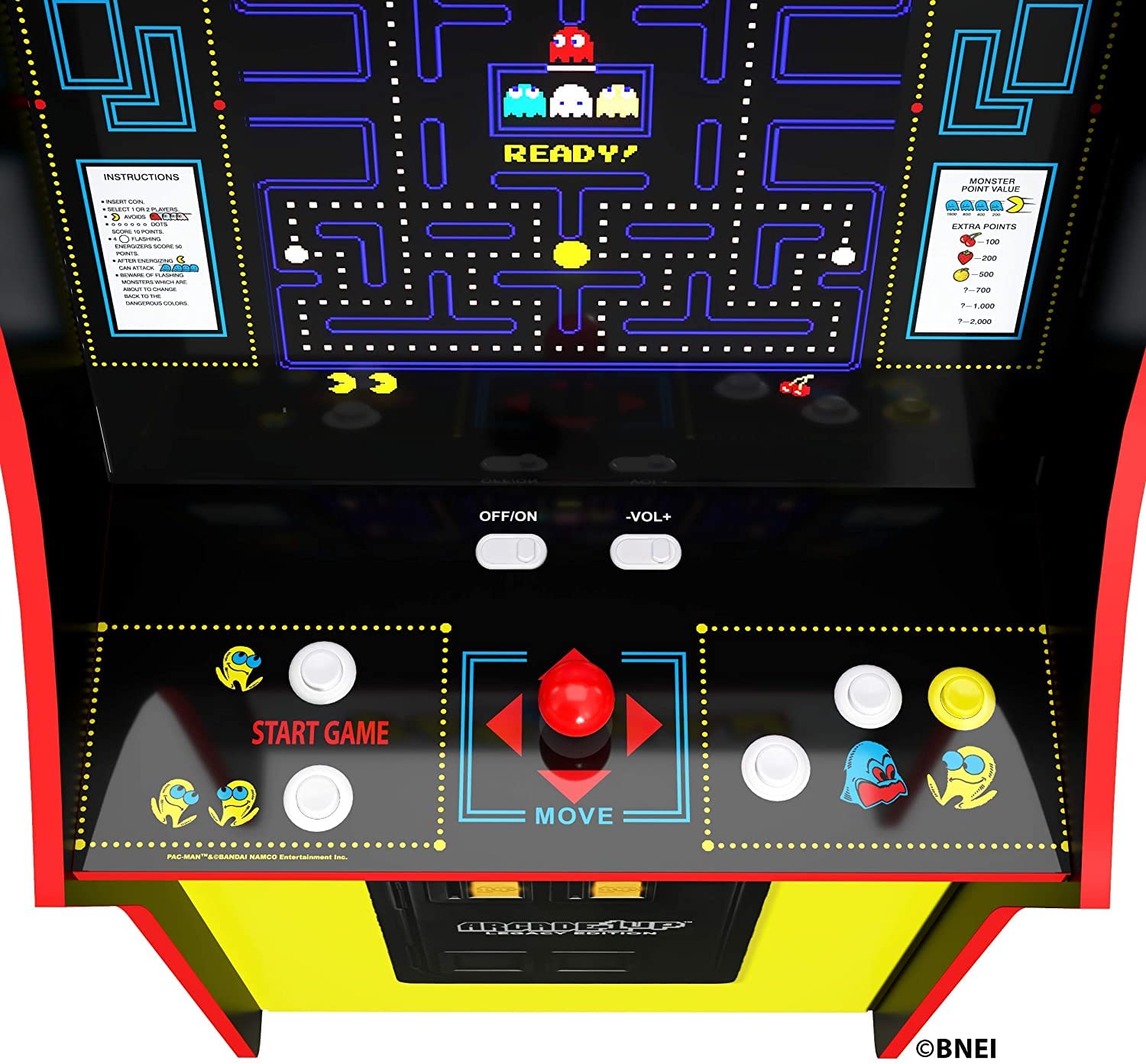 ARCADE1UP PAC-Man 12-in-1 Legacy Edition, 4ft