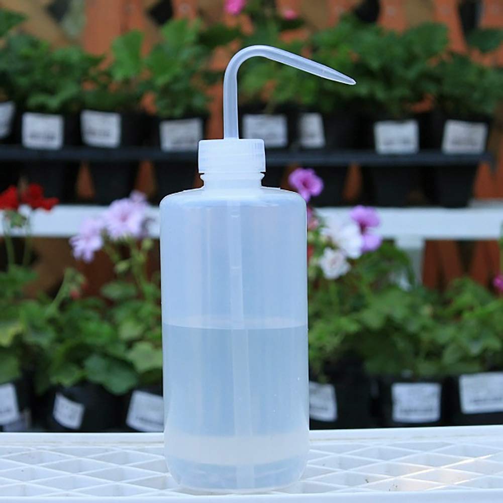 ink2055 Safety Wash Bottle,500ml Tattoo Diffuser Green Soap Supply Plants Watering Wash Squeeze Bottle White