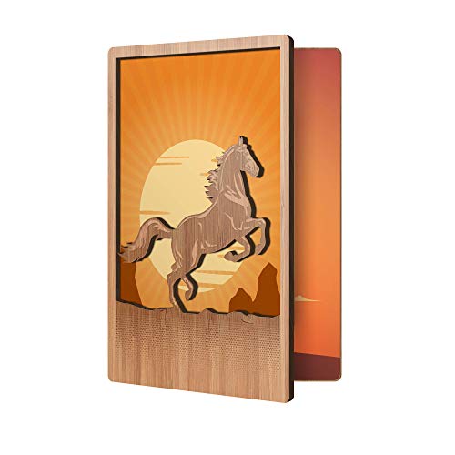 Nature Greeting Card by HeartSpace, Wild Horse Design | For Any Occasion, Made From Sustainable Bamboo