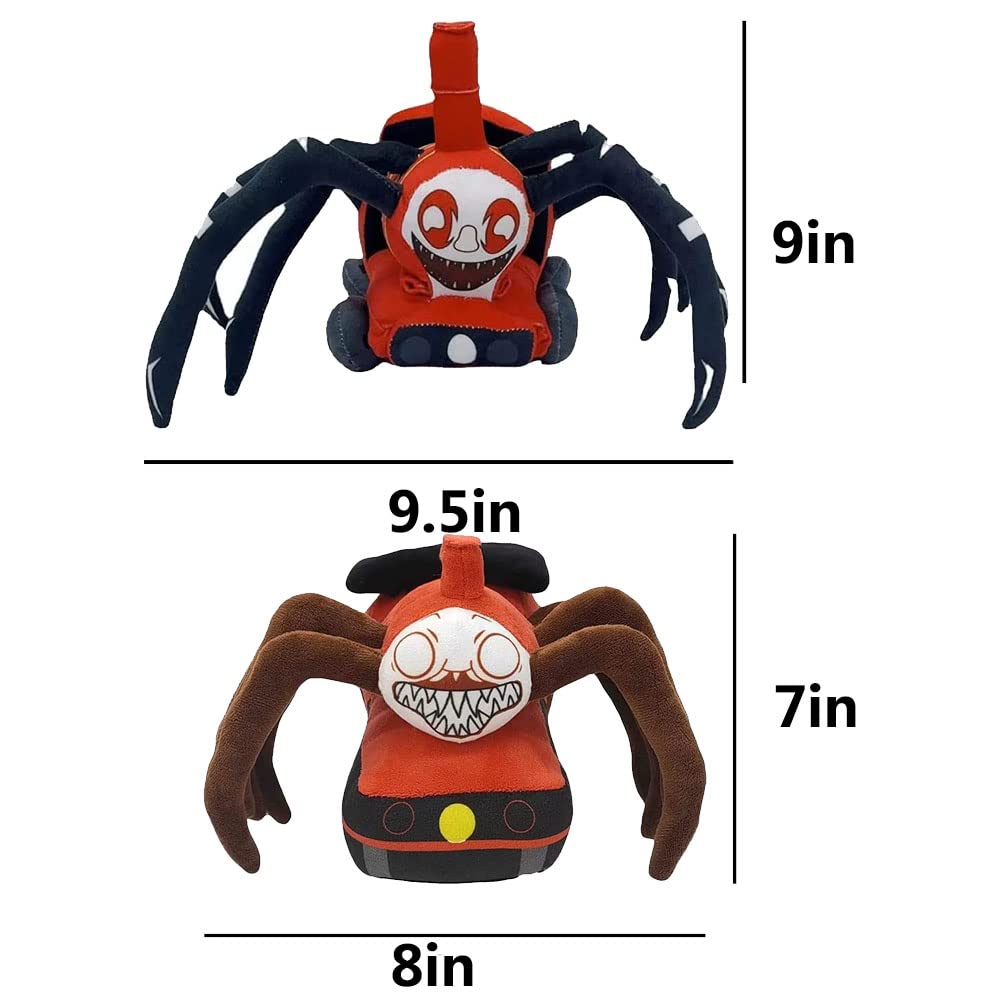 2PCS Choo Choo Charles Plush, Charles Train Toy, Monster Horror Game Plush, Spider Plush Toy, Best Gift Game Fans for Birthdays, Parties