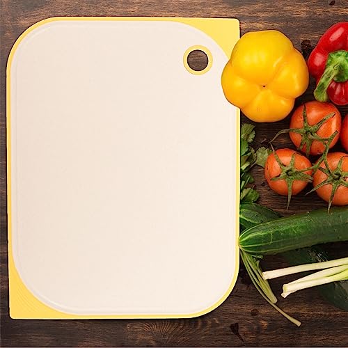 Kichvoe Plastic Cutting Board Kitchen Chopping Board Multifunction with Hanging Hook for Food Fruit Vegetable Meat Camping Supplies