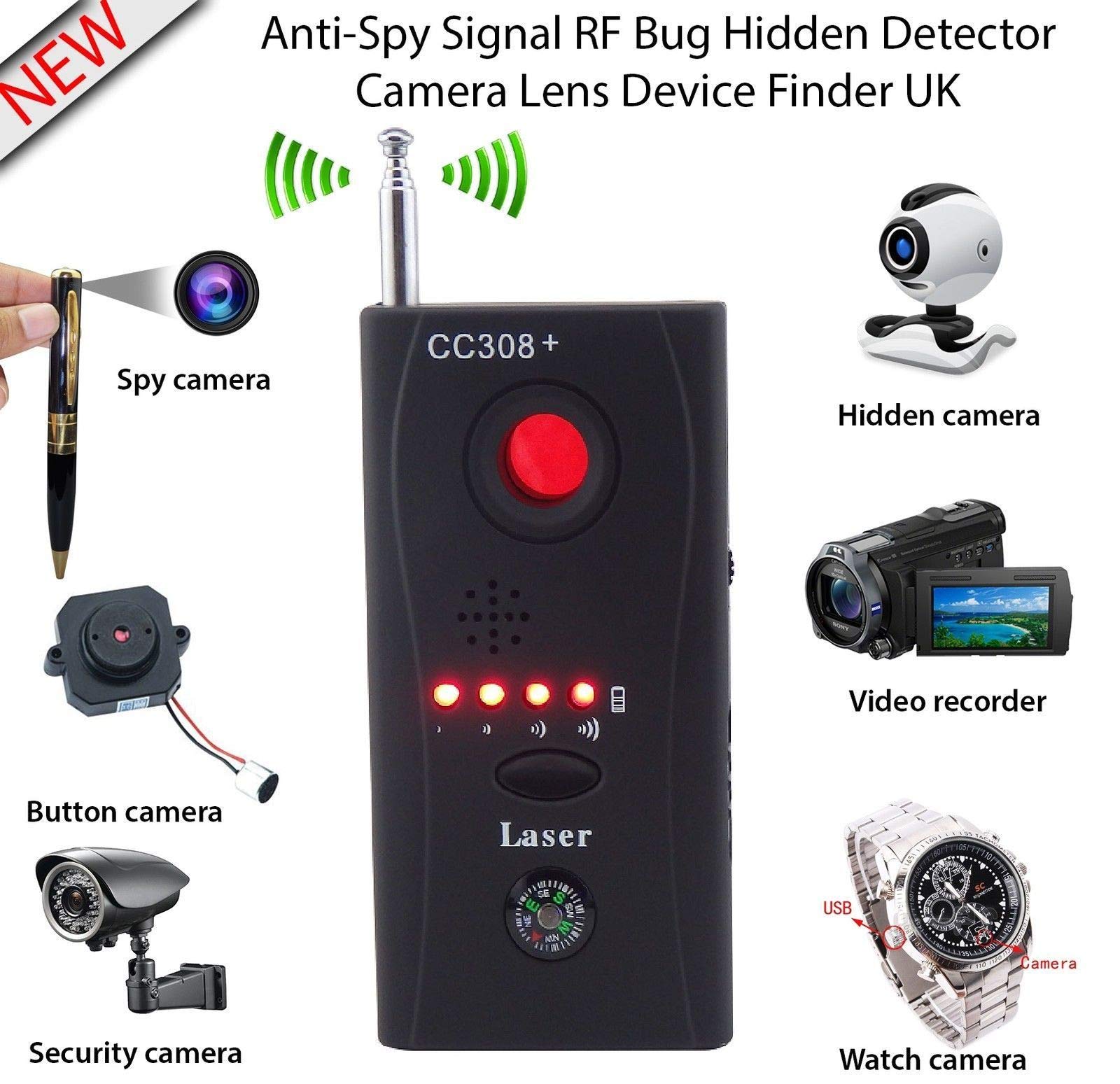 DYAN Hidden Camera GSM Audio Bug Detector Anti Spy Finder GPS Signal Lens Detector - Camera Detector - Bug Detector