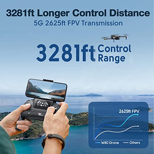 ATTOP Drones with Camera for Adults 4k EIS Camera, 2-Axis Gimbal GPS Drone with Brushless Motor, 60Mins Flight Time, 5G Wi-Fi Transmission, Follow Me, Smart Return Home, 4K Drone with Carrying Case