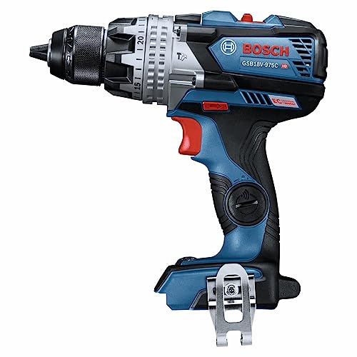 BOSCH GSB18V-975CN 18V Brushless Connected-Ready Brute Tough 1/2 In. Hammer Drill/Driver (Bare Tool)