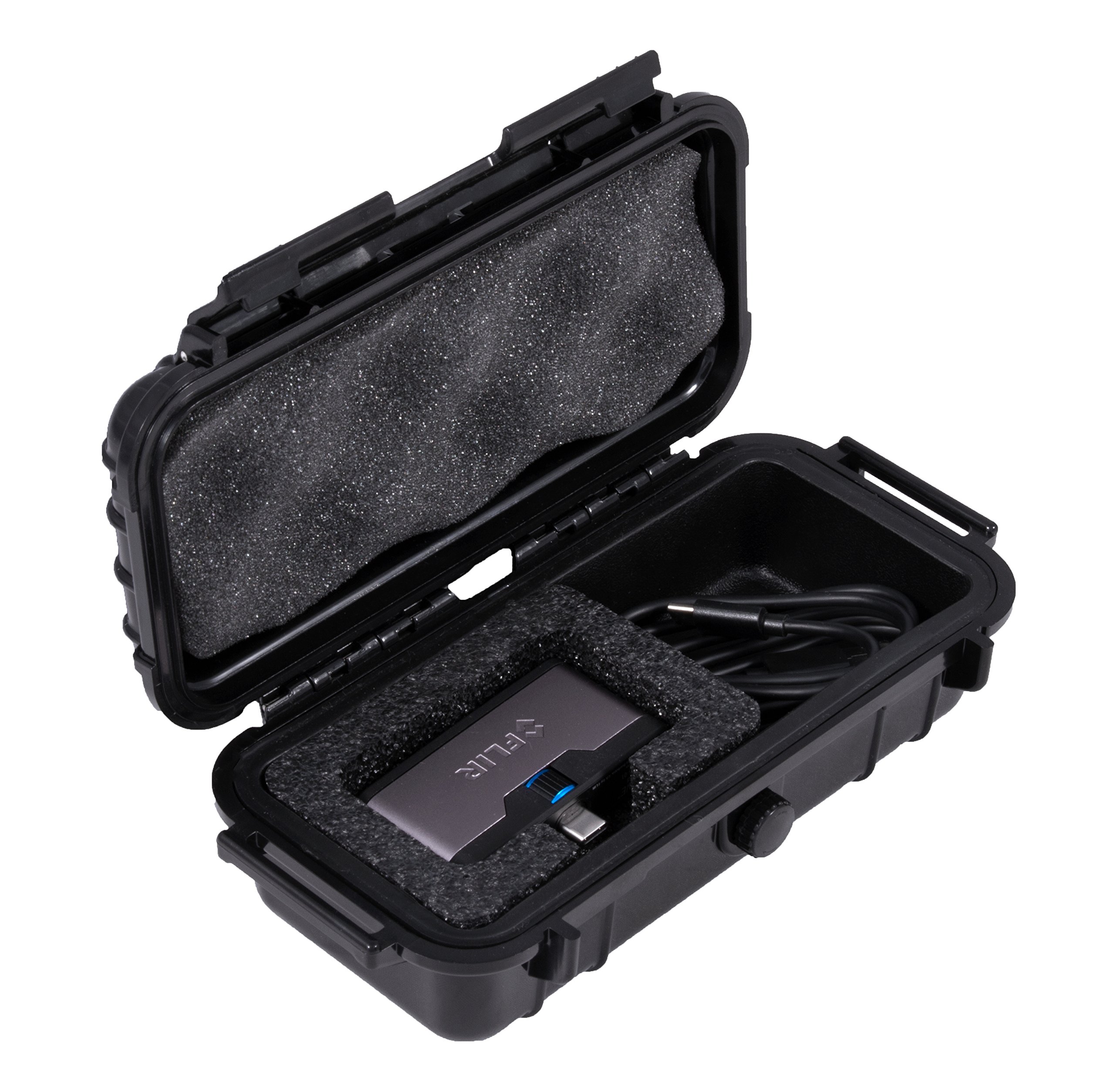 CASEMATIX Thermal Camera Case Compatible with FLIR One Pro and Gen 3 Thermal Imager Topdon Tc002C Fluke TC01B TC01A Thermal Imaging Cameras for IOS and Android, Waterproof Case Also Fits Cables