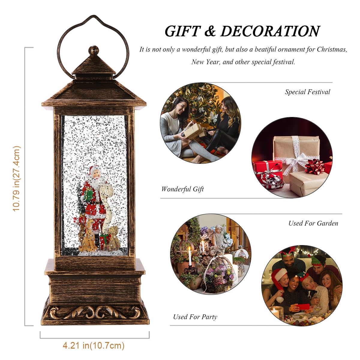 Christmas Decorations Christmas Snow Globe Christmas Lanterns Christmas Globe Home Decor Christmas Day Gifts Christmas Table Decoration Christmas Decorations Indoor