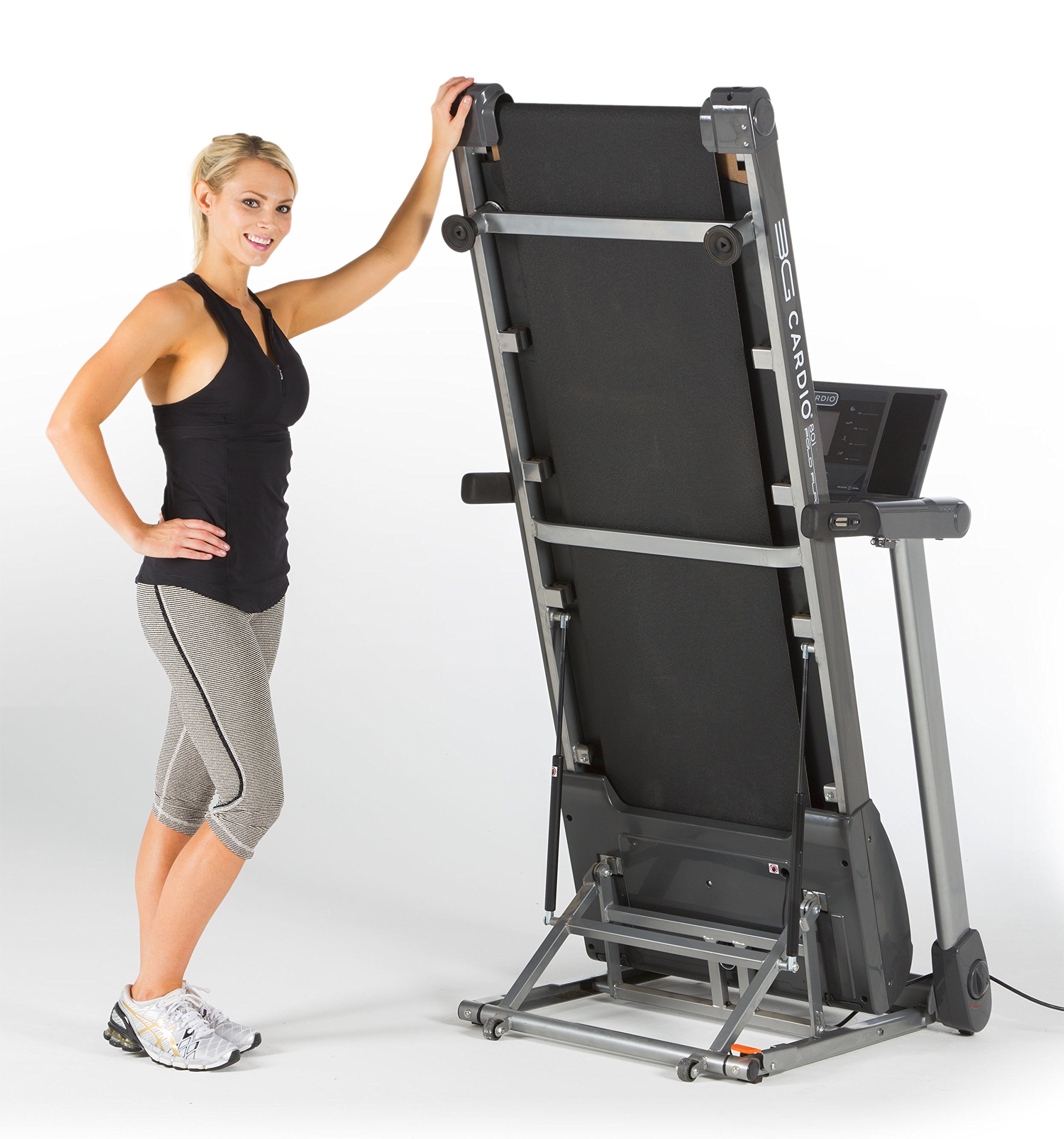 3G Cardio 80i Fold Flat Incline Treadmill - Folds Flat Storage Treadmill - Store Under a Bed - Compact Runner's Treadmill - 325 LB User Capacity