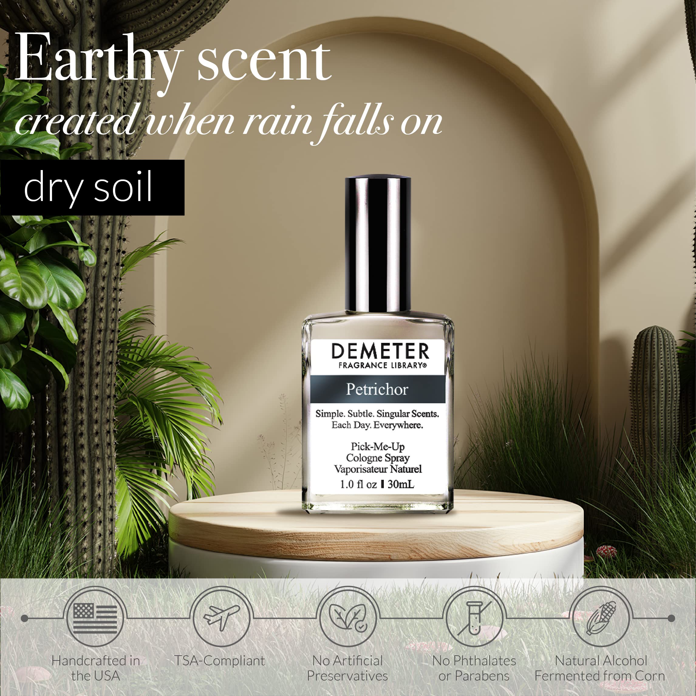 Demeter Petrichor Cologne Spray - 1 oz - Perfume for Women