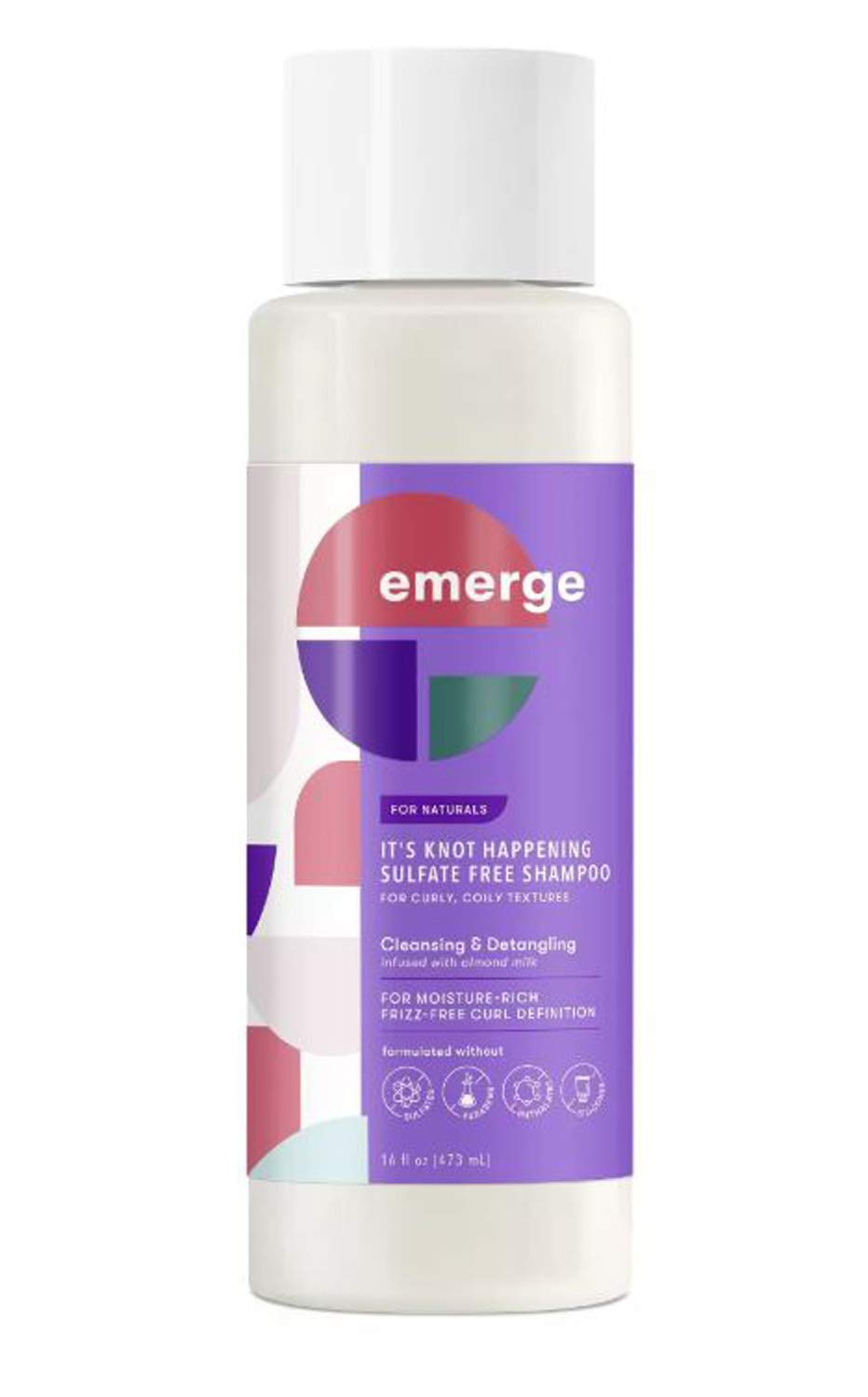 Emerge It's Knot Happening Sulfate-Free Shampoo 6 Fl Oz! Natural Hair Shampoo Infused With Pequi Oil And Almond Milk! Coily And Curl Hair Shampoo For Cleansing And Detangling!