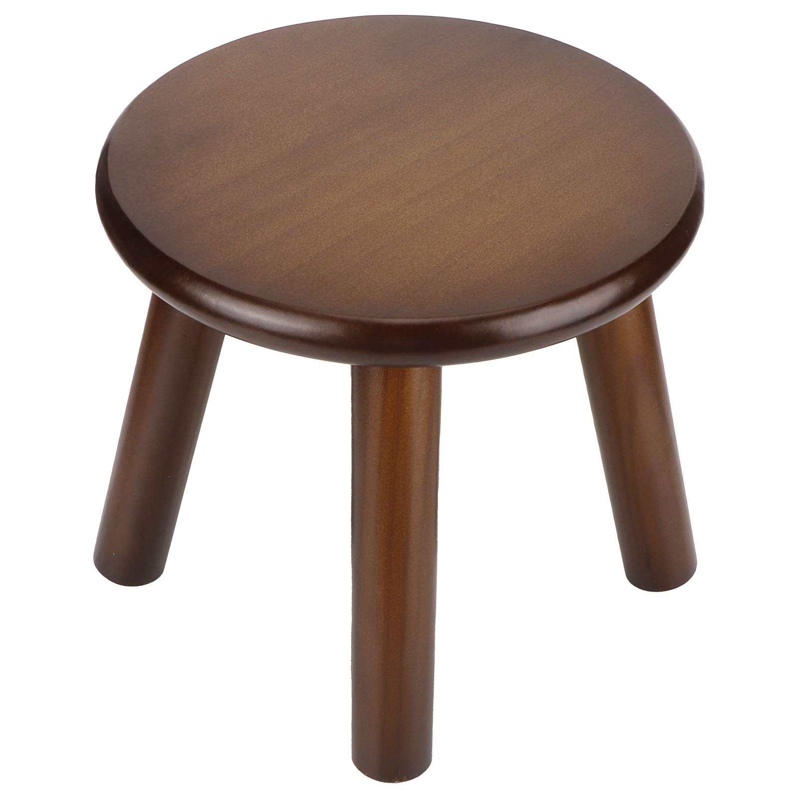 9 Inch Kids Solid Hard Wood Cute Chair,Pine Step Stool Kids Stool, Crafted Hand Painted Wood with Assembled Four Legged Stool, for Kids(Round Walnut), Pine Step Stool Kids Stool, 9 Inch Kids Sol
