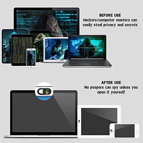 Anoys Webcam Cover (6 Pcs) Ultra-Thin Camera Cover Privacy Protector, Cover Slide for Laptop, Mac, MacBook Air, iPad, PC, Cell Phone, Webcam Covers Laptop (Green Bonsai