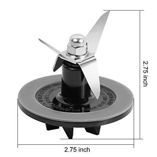 Blender Cutting Assembly ,Blender Blade Replacement Parts with Gasket fits Cuisinart Blenders CBT-500, SB5600, CB600,BFP-10CH…by Aooba
