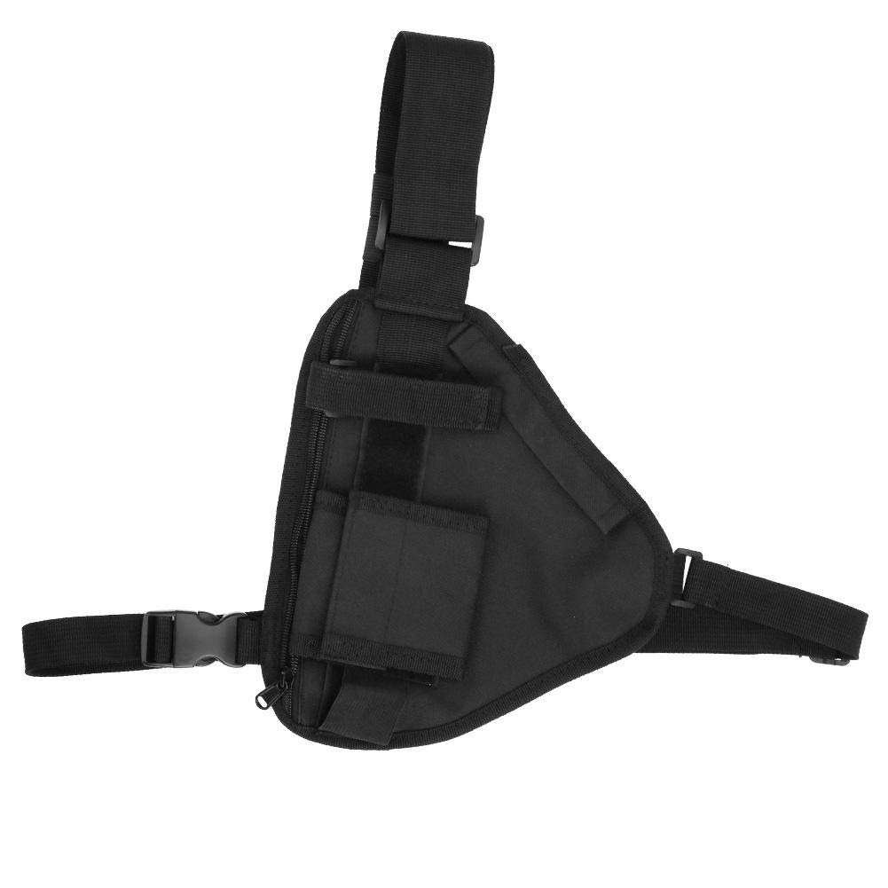 VBESTLIFE Radio Holster, Walkie Talkie Holster Universal Hands- Front Pack Pouch Radio Holster with Nylon Strap for Two Way Radio Walkie Talkie