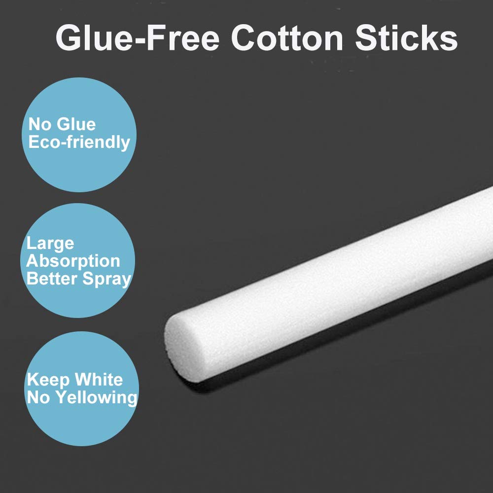 32 Pack Cool Mist Humidifier Sticks Superior Non-Glue Sticks Air Purifier Essential Oil Diffuser Replacement Wicks Cotton Filters (Glue-Free Humidifier Wick Sticks)