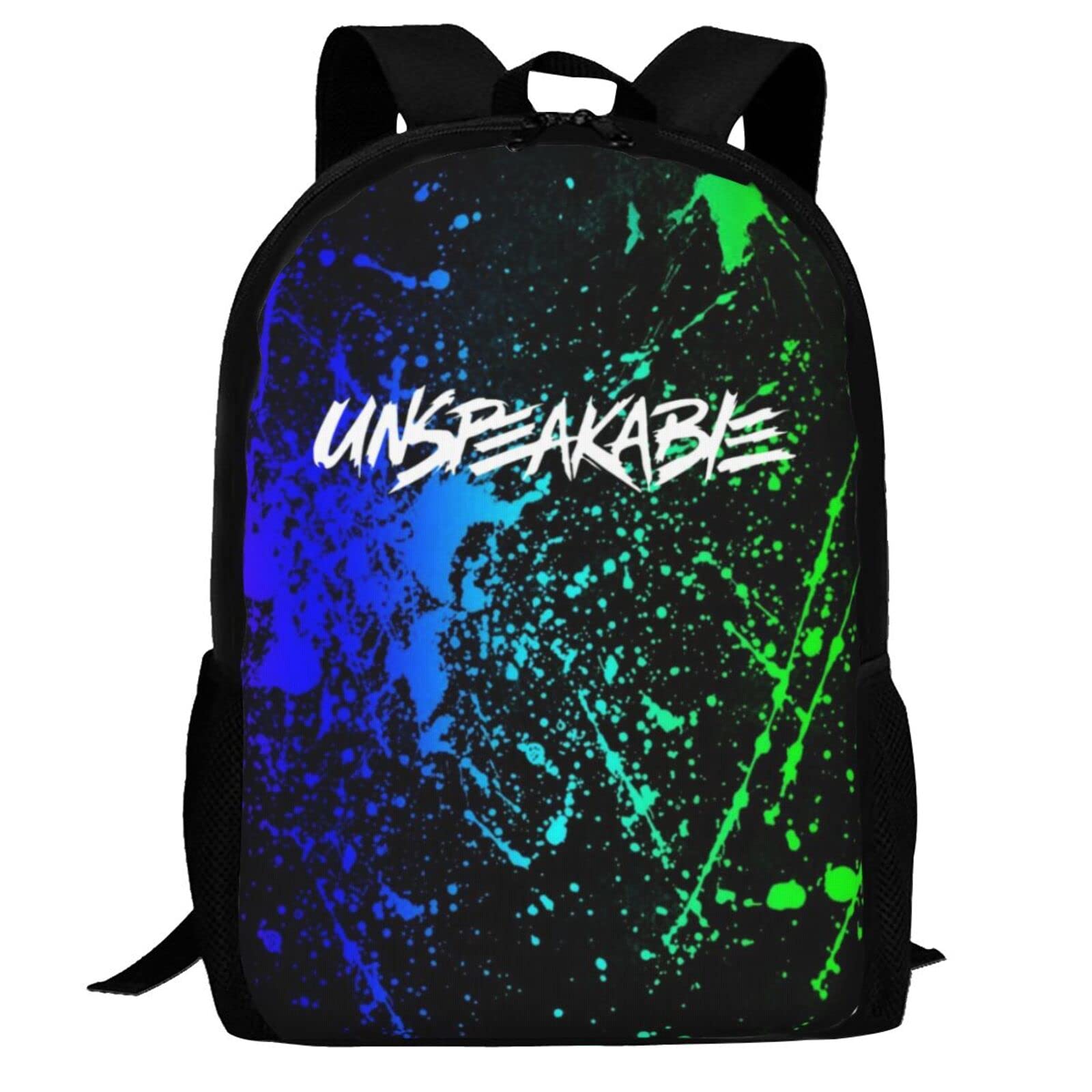 3D Printed Boys and Girls Game Backpack Travel Bags Cartoon Novelty Daily Backpack A4-One Size