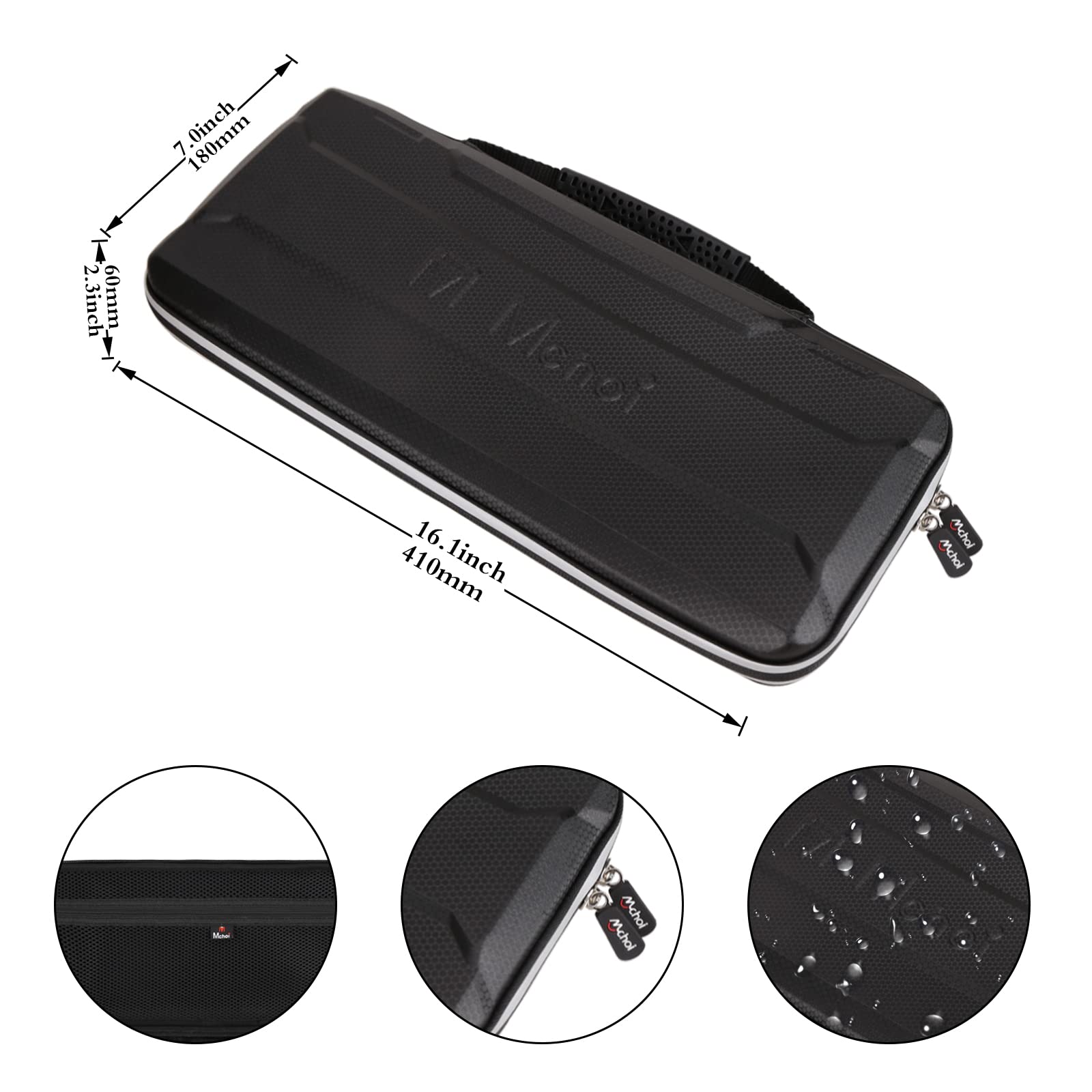 Mchoi Hard Portable Case Fits for Logitech G915 TKL Tenkeyless Lightspeed Wireless RGB Mechanical Gaming Keyboard,CASE ONLY