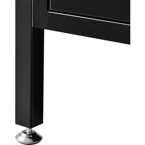Global Industrial 72"W x 30"D Steel Teachers Desk, Mahogany Top with Black Frame
