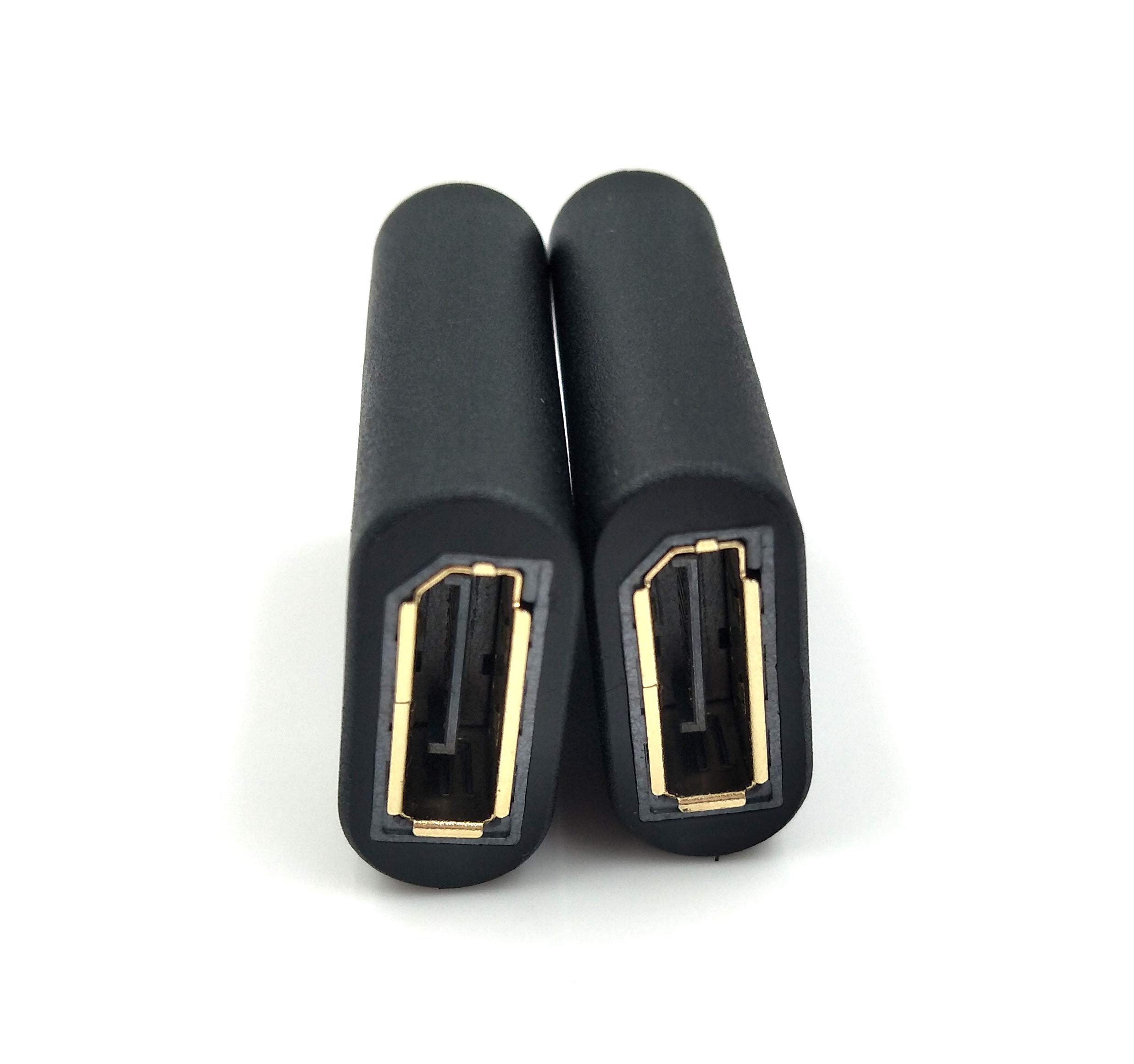 Poyiccot Displayport to Displayport Coupler, 2Pack DisplayPort (DP) Female to DisplayPort (DP) Female Convertor Extension Adapter Black (DP to DP Coupler)