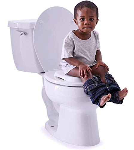 Kolcraft My Mini Potty Training Toilet, Training Potty for Toddlers, 2-in-1 Potty Seat for Boys and Girls - White