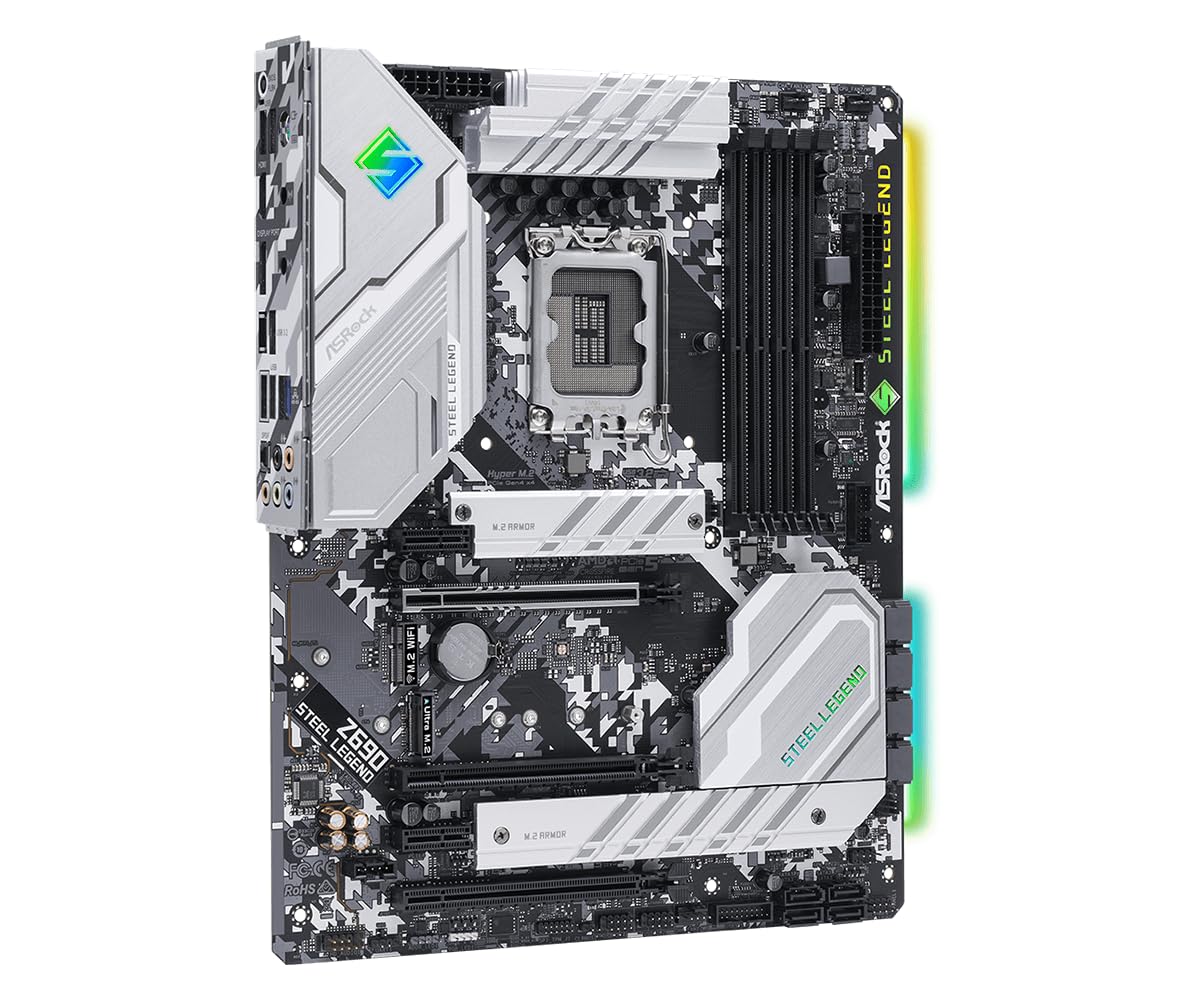 ASRock Steel Legend Intel Z690 LGA 1700 ATX DDR4-SDRAM Motherboard