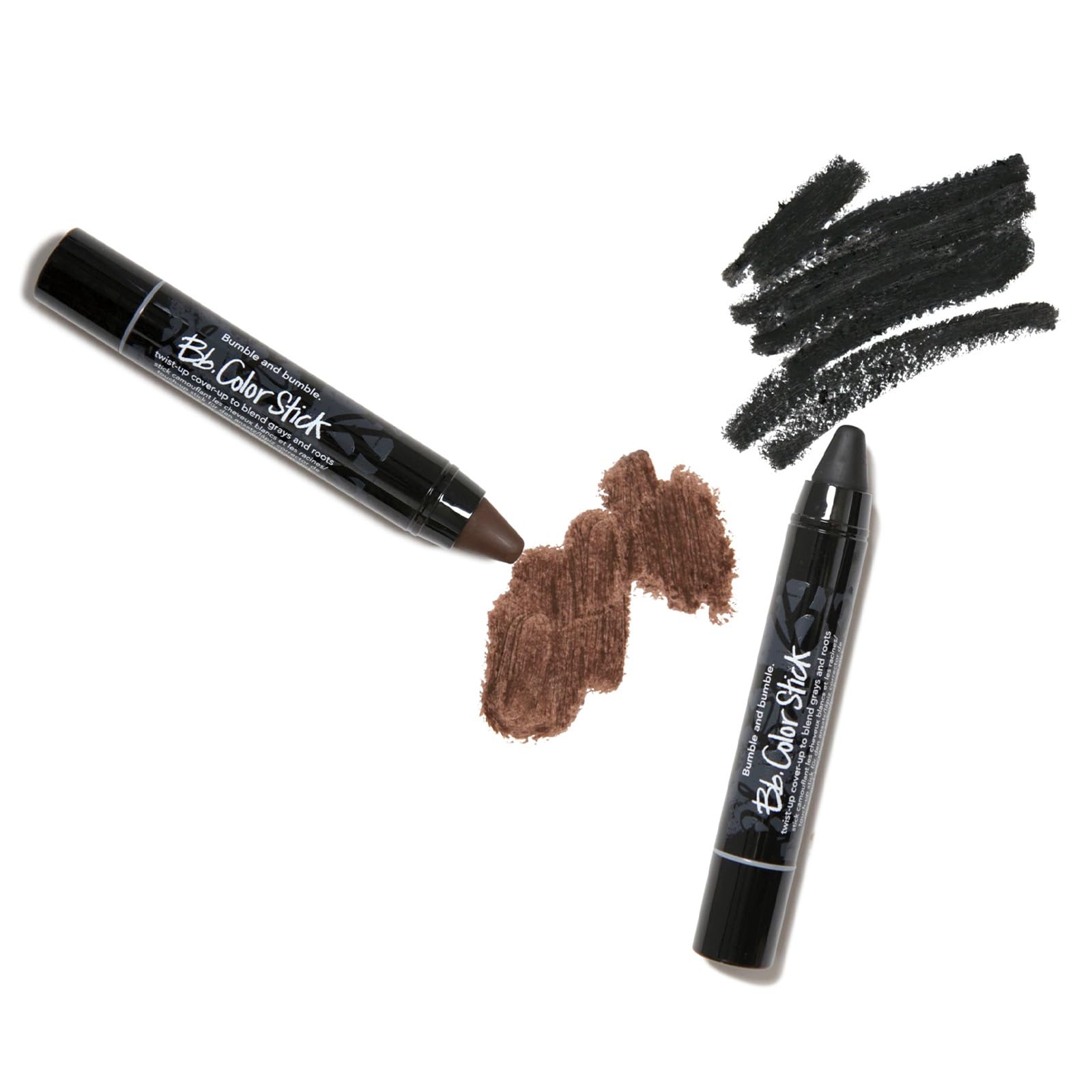 Bumble and bumble. Color Stick Gray Hair + Root Coverup in Natural Brown + Black Shades, Black, 1 Count