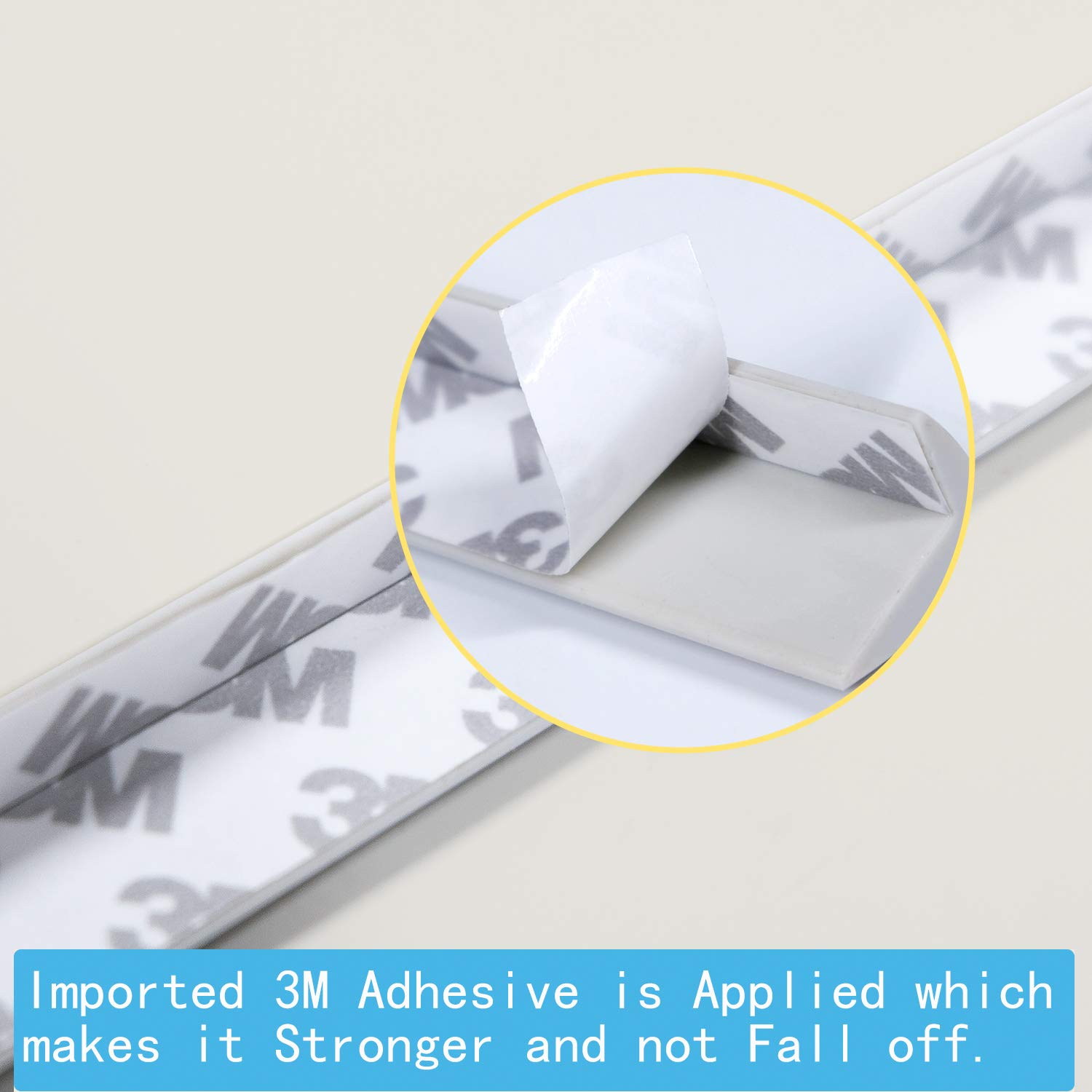 LONGFITE Corner Protectors and Edge Guards Baby Proof Corner Covers and Bumpers Cushion Top Grade Silicone Non-Choking Risk with Strong Stickiness (8 Pack) (Edge Guards Gray, Edge)