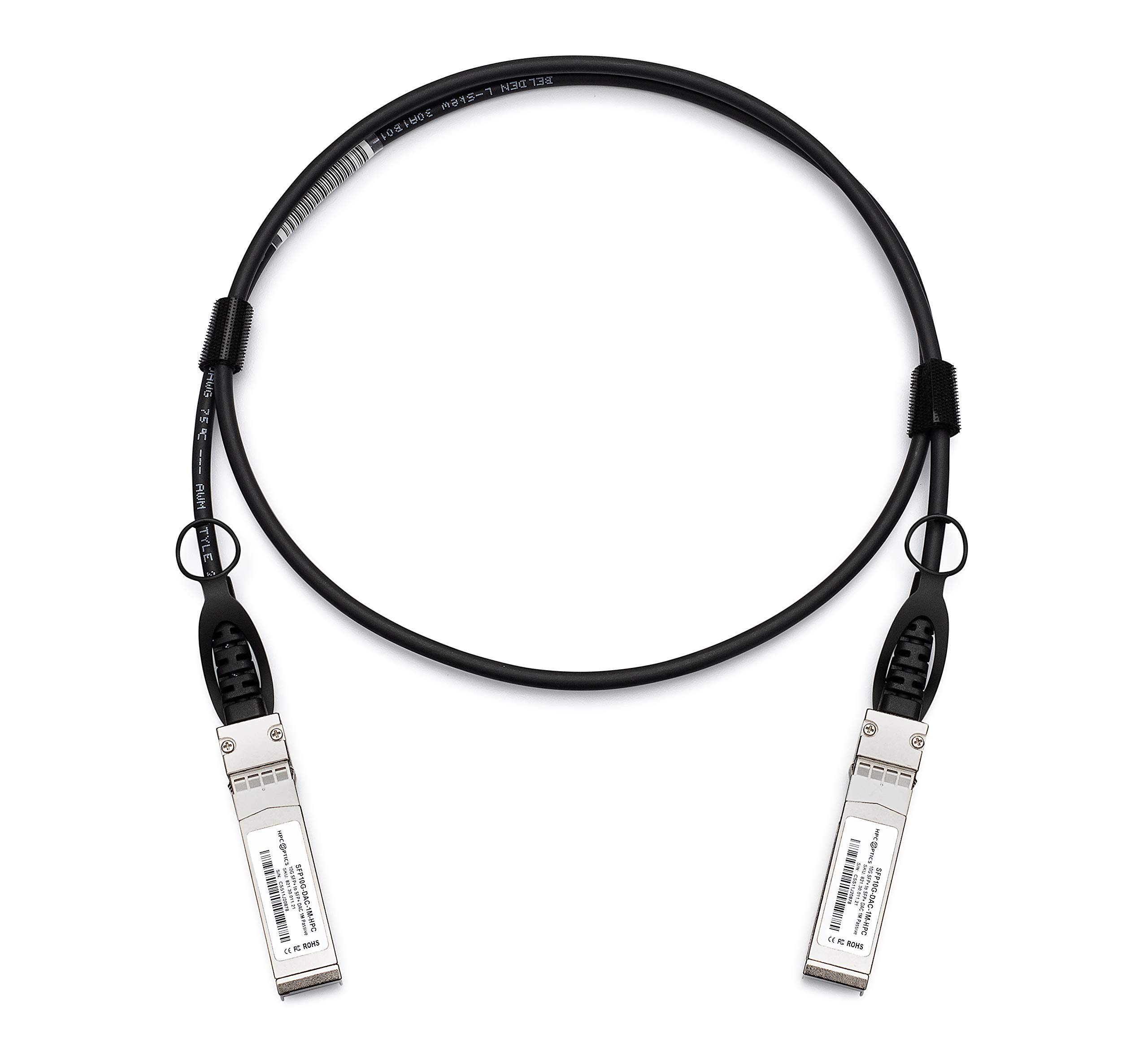HPC Optics Compatible with Ubiquiti UDC-2 SFP+ to SFP+ Twinax Cable | 10G 2m Passive DAC UDC-2-HPC