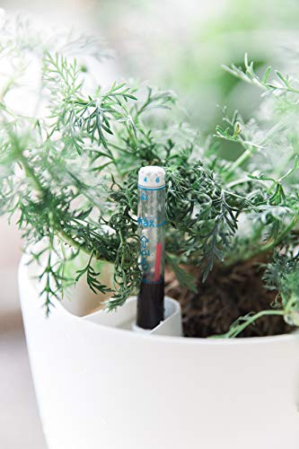 GARDENIX DECOR 7'' Self Watering planters for Indoor Plants - Flower Pot with Water Level Indicator for Plants, Grow Tracking Tool - Self Watering Planter Plant Pot - Coco Coir - White 3 Pack