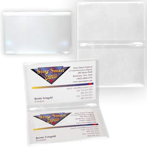 StoreSMART - USB Flash Drive & Business Card Holders - Folding - Clear - 50-Pack (RPP2915-C-FLASH-50)