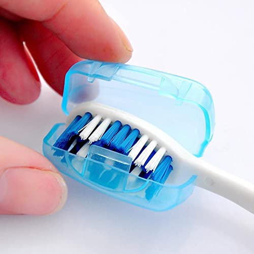 5pc Travel with Toothbrush Head Cover Travel with Portable Toothbrush Case Toothbrush Head Protector Electric Tooth Brushes Adults (Black, One Size)