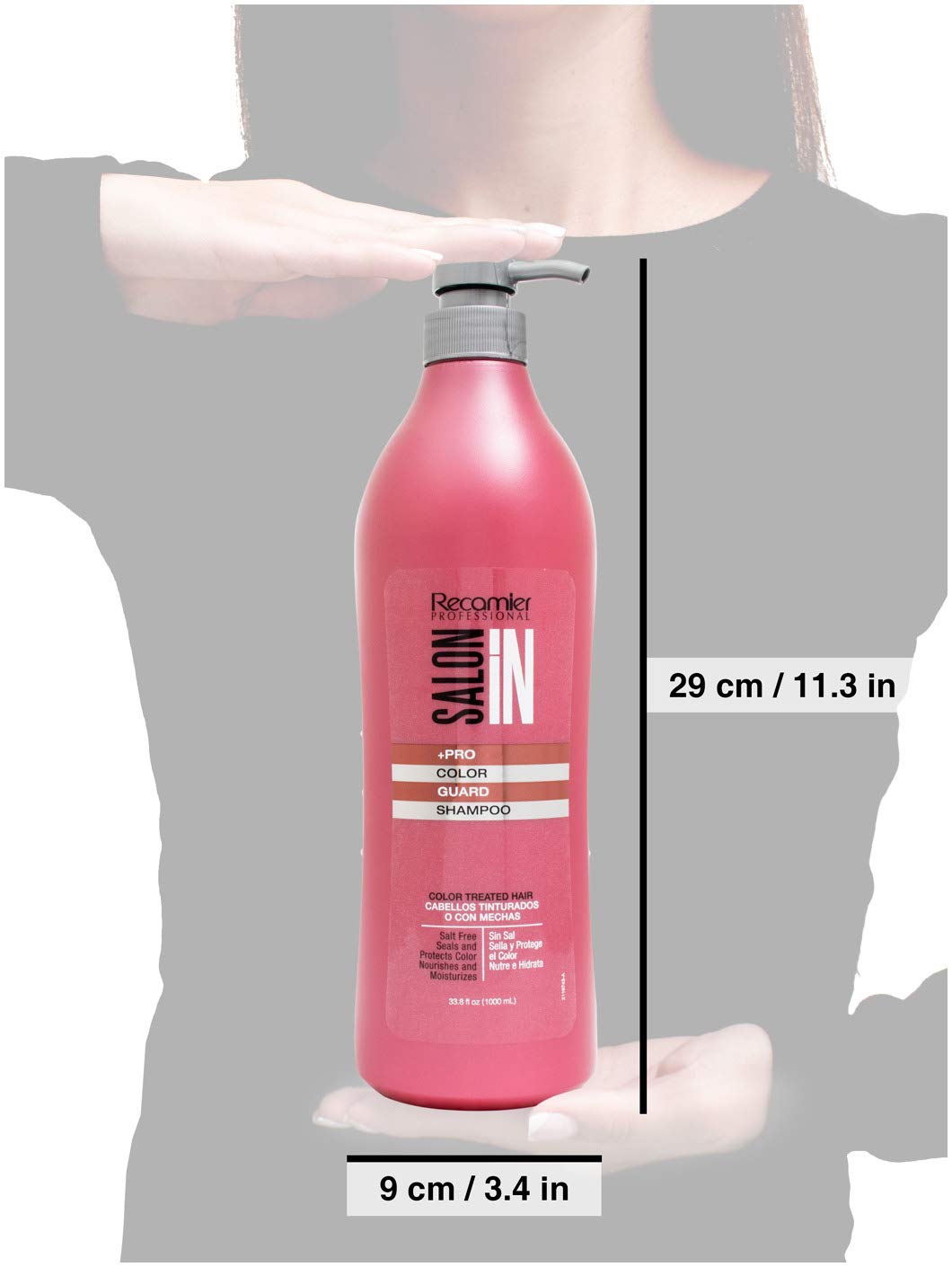 RECAMIER Salt Free Shampoo and Color Guard Conditioner Set | Champu y Acondicionador 33.3 OZ