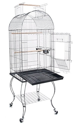 Bird Parrot Cage Cockatiel Amazon African Grey Caique Conure, 20 X 20 X 65"h