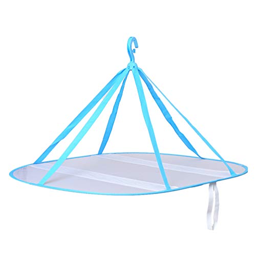 IMIKEYA Collapsible Laundry Drying Rack Hanging Flat Clothes Rack Strong Hanging Folding Mesh Drying Rack Heavy Duty Space Saving Sweater Dryer for Indoor and Outdoor Hat Rack Dishes Drying Rack