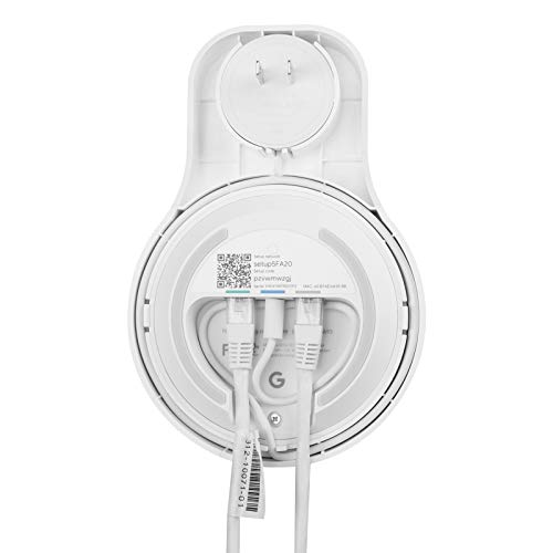 Outlet Mount for Google WiFi Router 2020 Model [AC1200], Space Saving Wall Mount for Expanding Coverage and Winding Messy Cord(3 Pack)